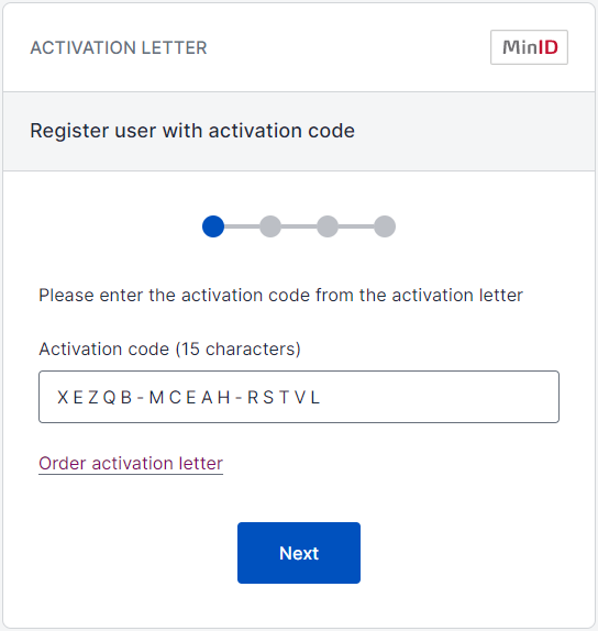 How to register MinID-user with MinID Activation letter | Help and ...